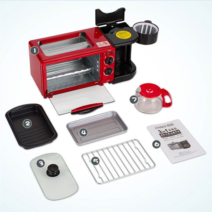 AV-9L 3 in 1 Electric Breakfast Machine Multifunction Coffee maker ...