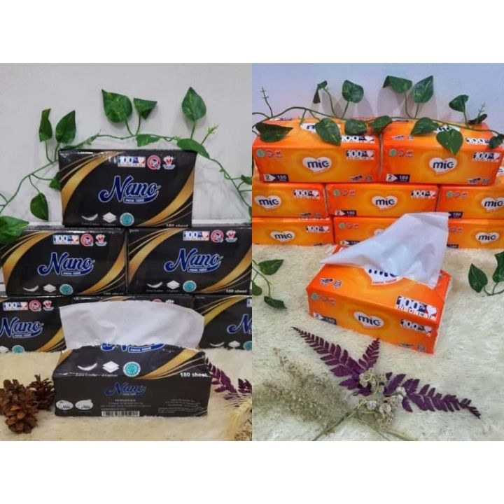 Nano & Mice Tissue Wajah 2Ply Tisu Kering Premium Kemenkes RI 180 ...