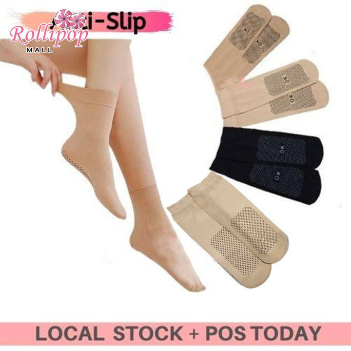 ROLLIPOP_Ready Stock 1 Pair Anti Slip Women Muslimah Muslim Stokin ...