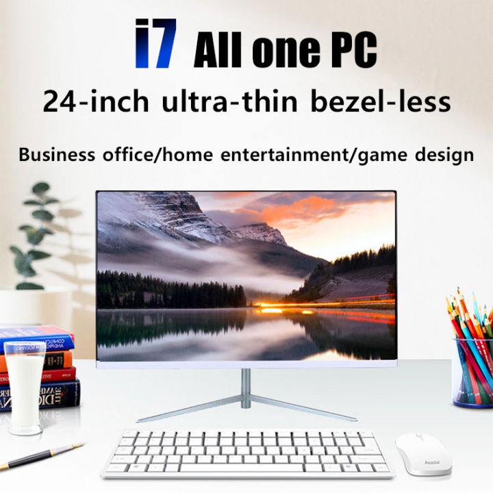 All in one PC Computer Intel Core i7 24 Inch Gaming Desktop Computer ...