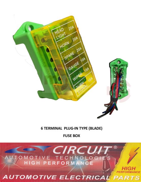 CIRCUIT PLUG-IN FUSE BOX (BLADE TYPE) 6 TERMINAL 10 TERMINAL PFB-6T PFB ...