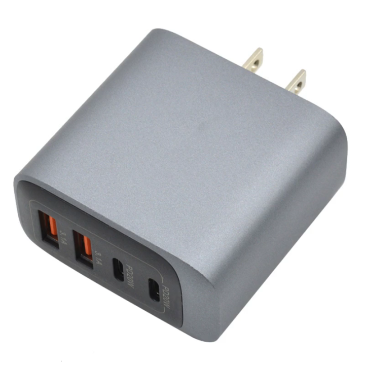 55W Charging Head With USB Type C Port Charging Adapter ABS Texture ...