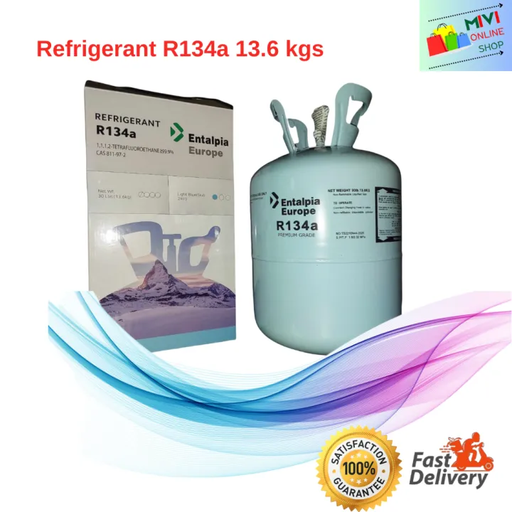 REFRIGERANT R134A (13.6 KGS) FREON ENTALPIA EUROPE BRAND FOR CAR AIRCON ...