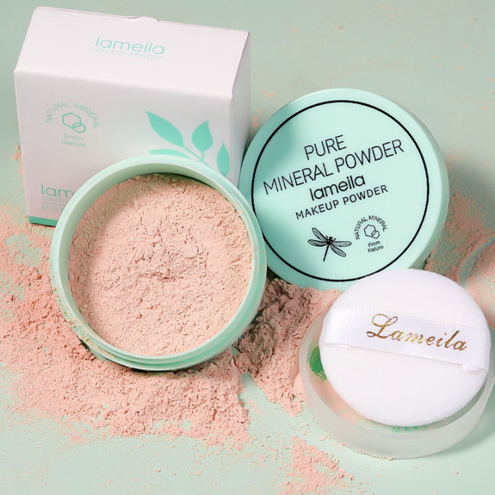 【ZNBY】 1Pc Mini Boxed Loose Powder Mineral Mint Refreshing Oil Control ...