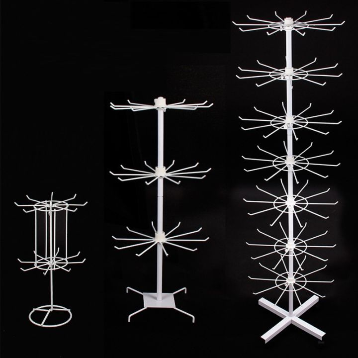 Rak Display 2 atau 3 Susun Kaki Bulat - Rak Putar Gantungan Perhiasan ...