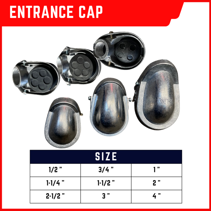 ENTRANCE CAP (1/2", 3/4", 1", 1-1/4", and 1-1/2") Sold per pc | Lazada PH