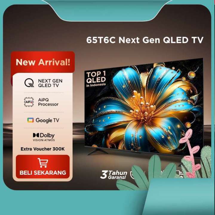 [Next Gen QLED] TCL 65 inch T6C - 4K Google TV - HVA Panel HDR 10 ...