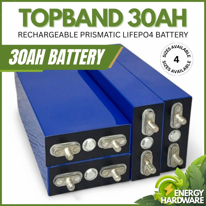 (4 PCS) Topband 30Ah LiFePO4 Battery 3.2V Prismatic Lithium-Ion ...