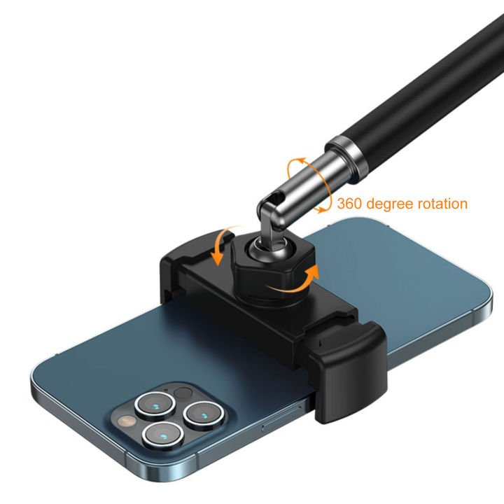 Overhead Phone Mount Tabletop Phone Stand Height Adjustable for Filming ...