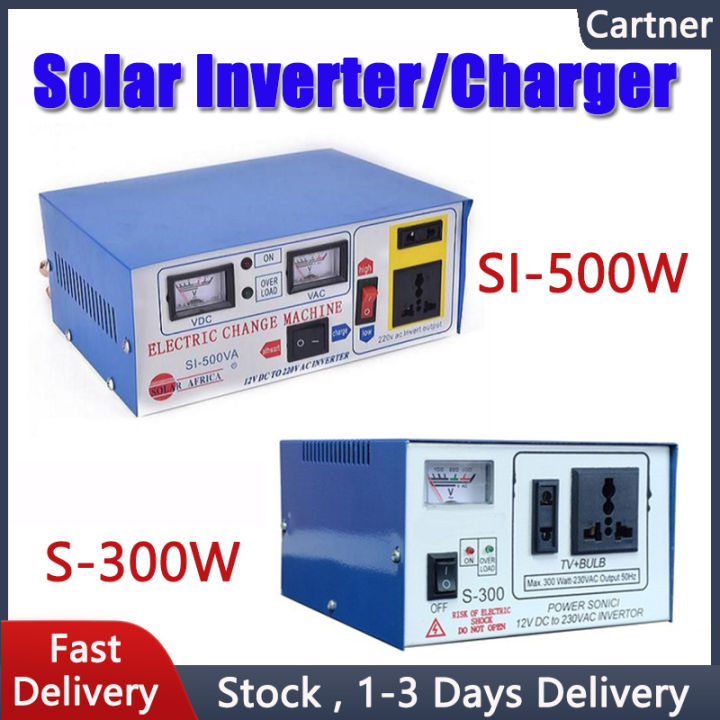300W-500W Solar Inverter 12V DC TO 220VAC Household Inverter Power Supply With Charger Vehicle ...
