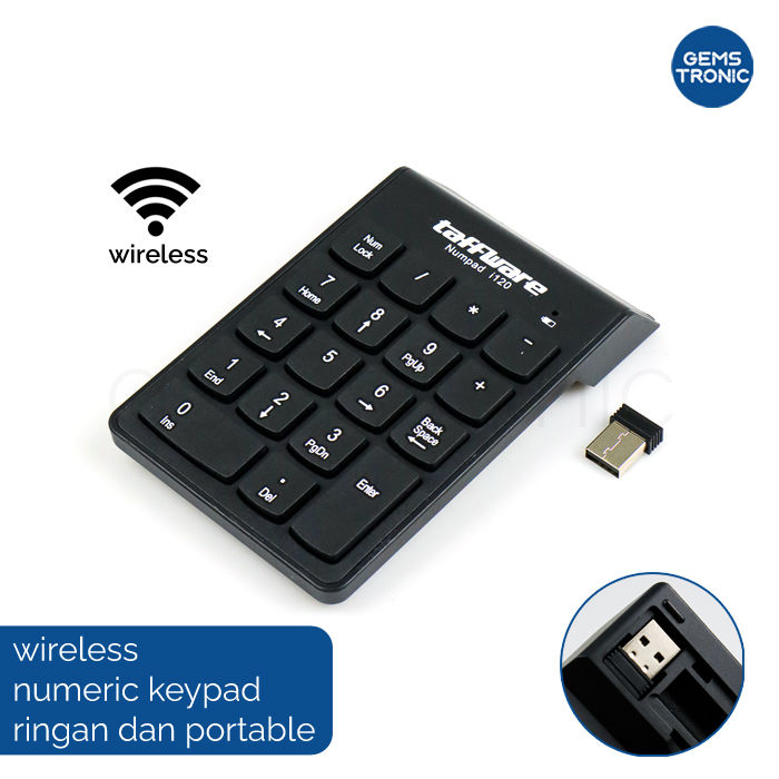 Keyboard Numeric Wireless Keypad Angka Numpad Taffware 2.4 GHz Numerik | Lazada Indonesia