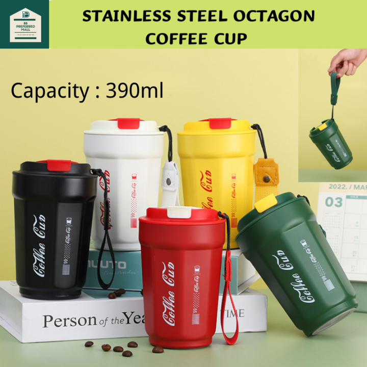 New 3O4 Stainless Steel Octagonal Diamond-shaped Thermos Cup for Home ...