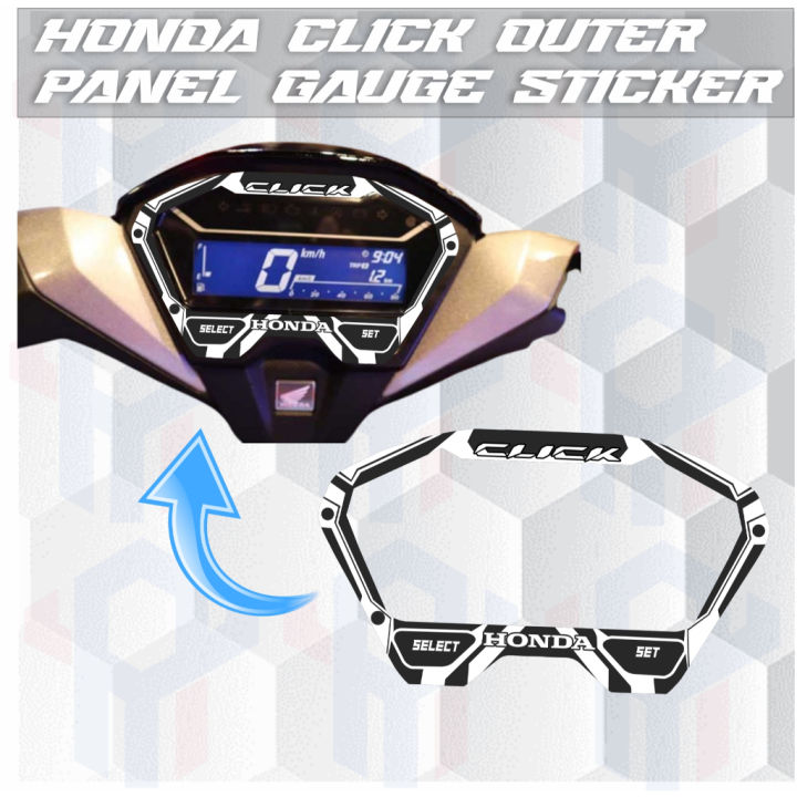 Honda Click V2 Panel Gauge Outer Sticker printed and laminated | Lazada PH