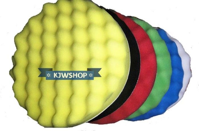 Sponge Wave Foam Velcro Pad 7inch Spon Oren 7" Busa Poles 7 inch Moles ...