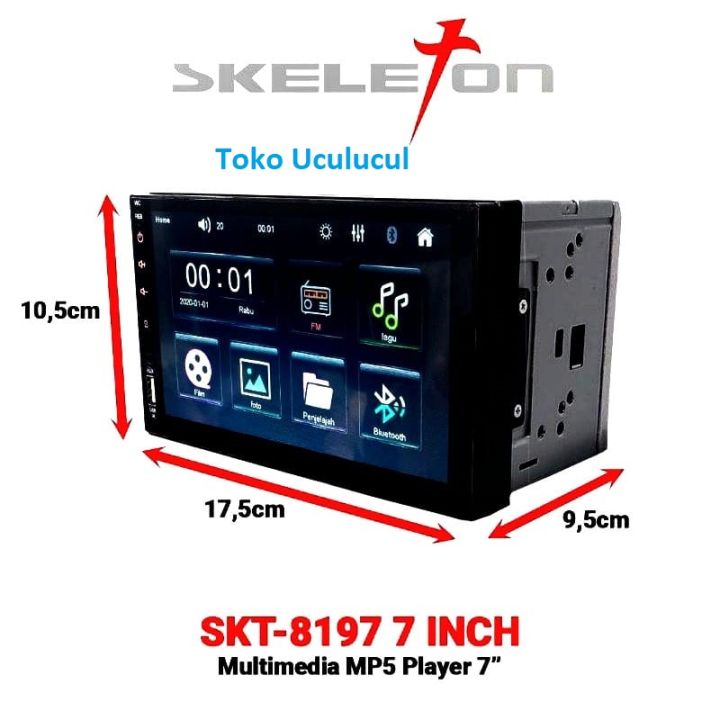 TV Mobil Headunit Double din Skeleton SKT-8197 / SKT - 8197 | Lazada Indonesia