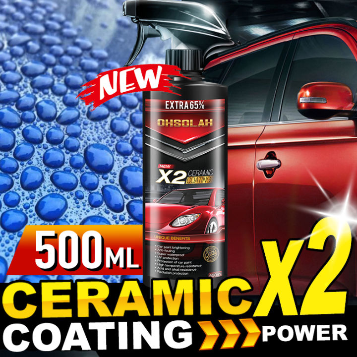 【Ready Stock】 CAR COATING 500ML - [100% ORIGINAL] OHSOLAH 500ML X2 NANO CERAMIC COATING PENGILAT ...