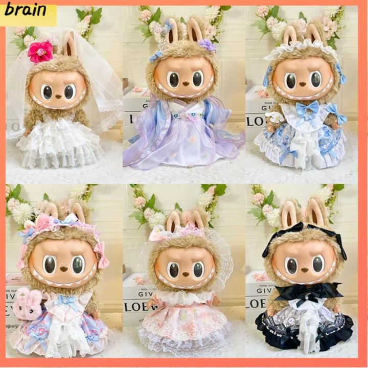 BRAIN Móc Váy labubu Labubu 37cm Thay thế Trang Phục Búp Bê Cổ điển Thủ ...