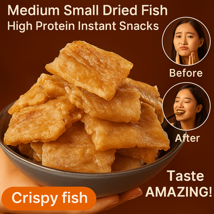 High protein instant fish cake Snacks medium banded fish crisp high ...