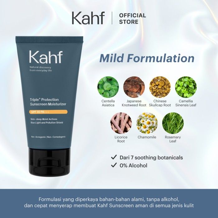 KAHF Triple Protection Sunscreen Moisturizer SPF 30 PA+++ | Lazada ...