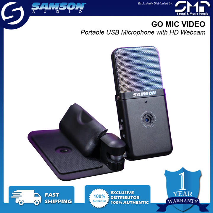 SAMSON Go Mic Video - Portable USB Microphone with HD Webcam | Lazada PH