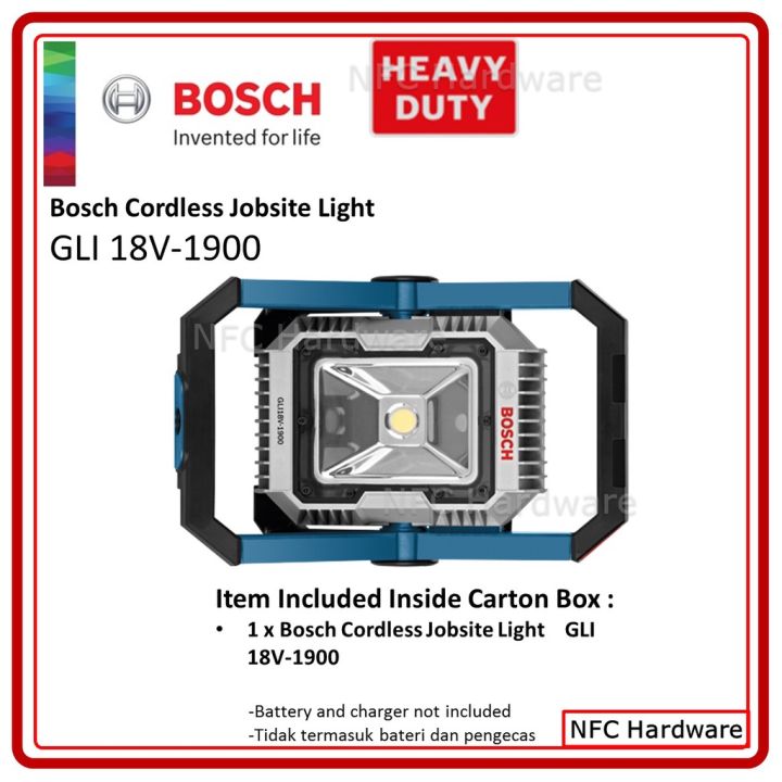 Bosch Cordless Jobsite Light GLI 18V-1900 | Lazada