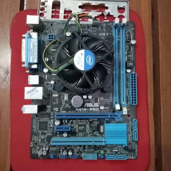 ชุดรวม CPU+เมนบอร์ด Intel i5 เจน 2 4c/4t 3.10 GHz + Asus รุ่น H61M-PRO DDR3 แถมซิงคฺพัดลม ...