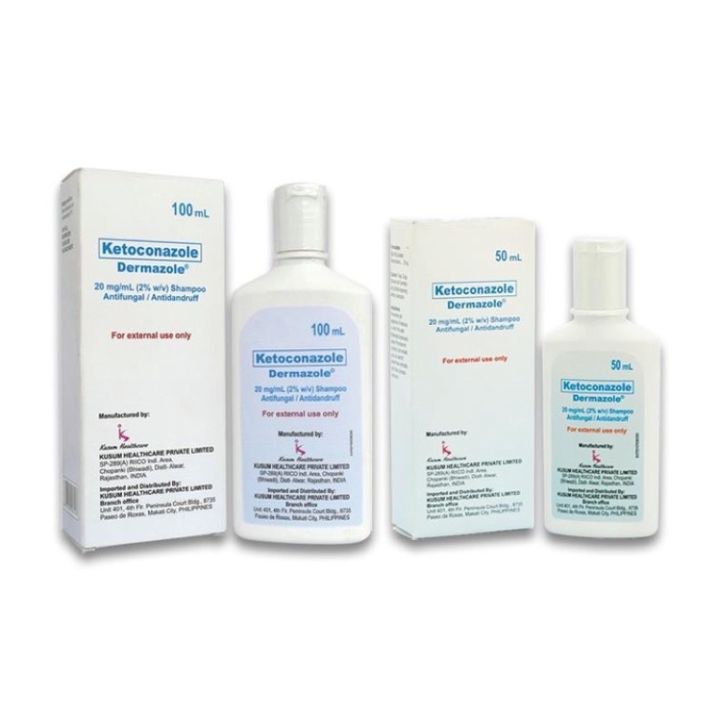 Dermazole shampoo FDA-approved 50 mL 100 mL + | Lazada PH