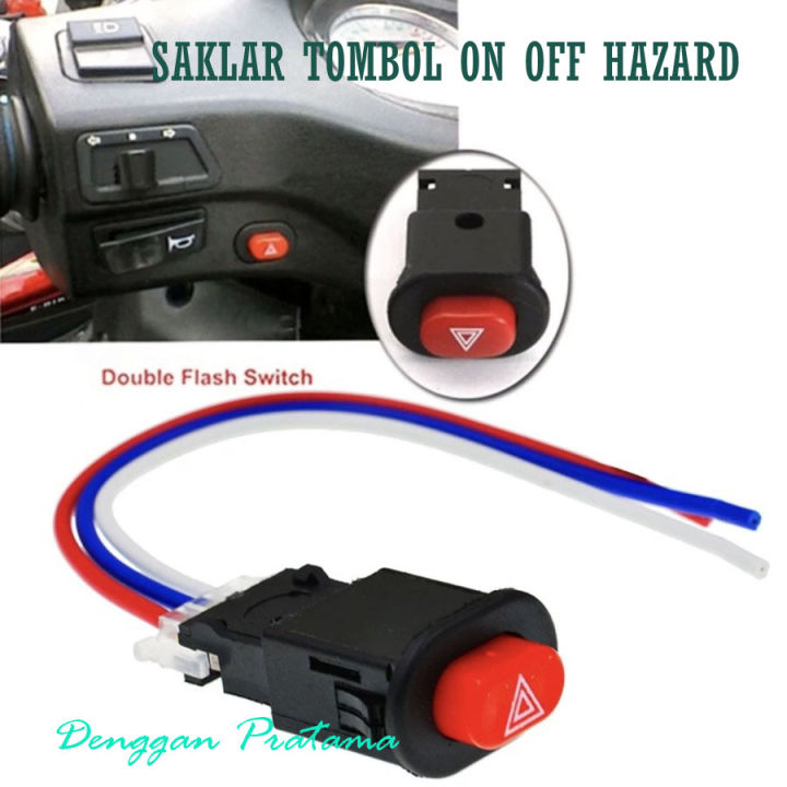 Saklar Switch Tombol ON OFF Hazard Lampu Motor Mobil | Lazada Indonesia