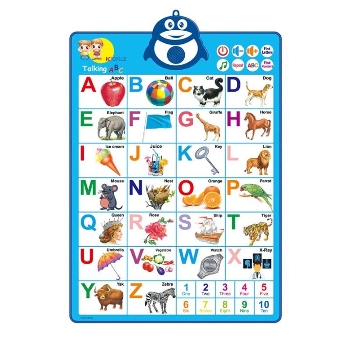 1130English Talking Poster ABC Alphabet Numbers Songs Electronic ...