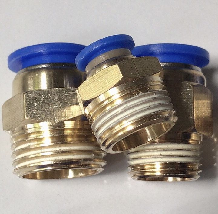 [HCM]Đầu nối hơi phi 8 ren 17 - Đầu nối nhanh phi 8 ren 17 - PC 0803 (Combo 5 cái) | Lazada.vn