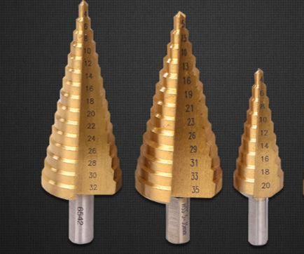 HSS Step Drill Bits 4-20mm/4-32mm/5-35mm | Lazada PH