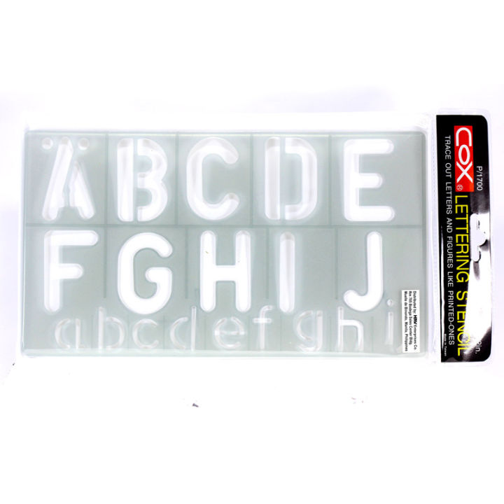 COX Lettering Stencil Roman 50mm 4 Piece Set | Lazada PH