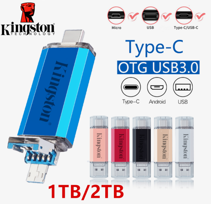 Kingston 3in1 OTG USB Flash Drive Type-C with Micro Usb1TB 2TB Memory ...