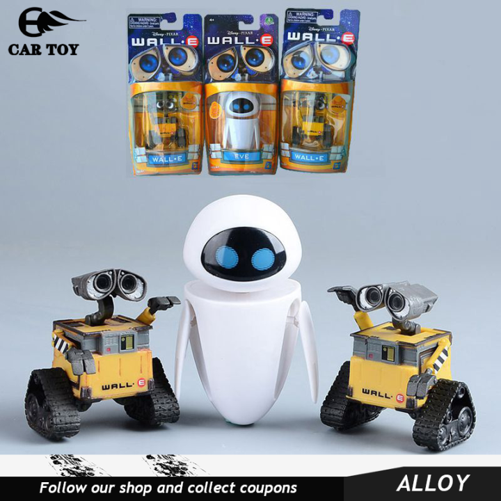 CAR TOYS Wall-E Robot Wall E EVE PVC Action Figure Collection Model ...