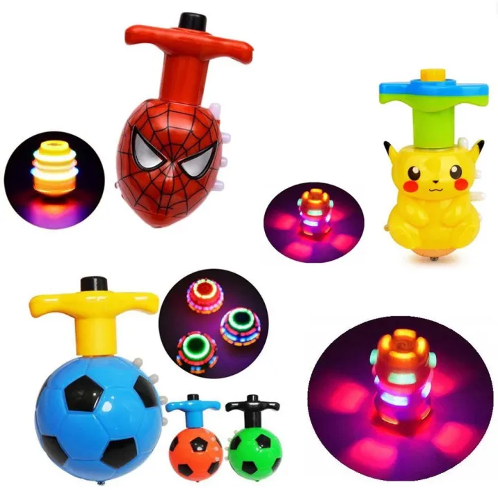 DUENDE Glow At Night Children'S Toy Cartoon Gyro Toys Cat Action ...