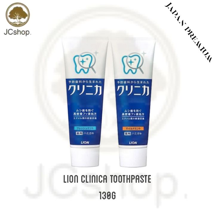 Lion (Japan) Clinica Toothpaste Fresh Mint 130g 獅王 CLINICA 酵素薄荷牙膏 | Lazada