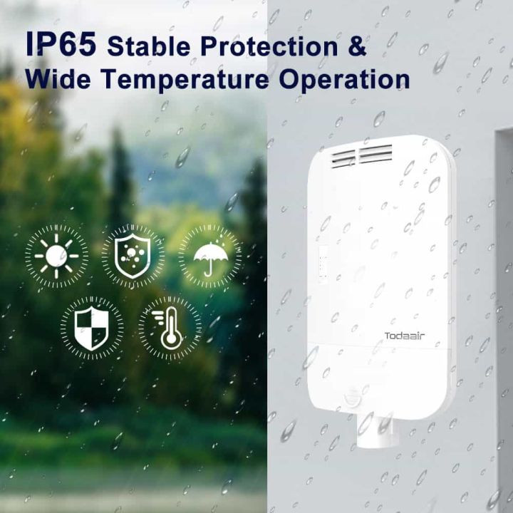 TODAAIR 5 Port Outdoor Weatherproof PoE Switch, 4Gigabit PoE Ports ...