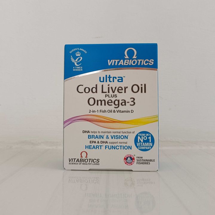 Ultra Cod Liver Oil Plus Omega-3 Original - (60 Capsules) from ...