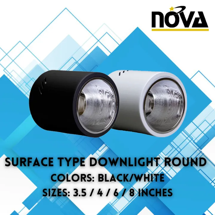 Nova Surface Type Downlight - Round Type (3.5/4/6/8 inches) | Lazada PH
