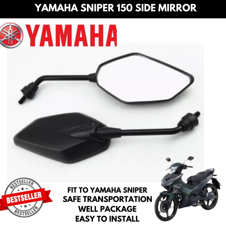 LEGIT 1 PAIR YAMAHA SNIPER 150 LONG STEM SIDE MIRROR YAMAHA MOTORCYCLE ...