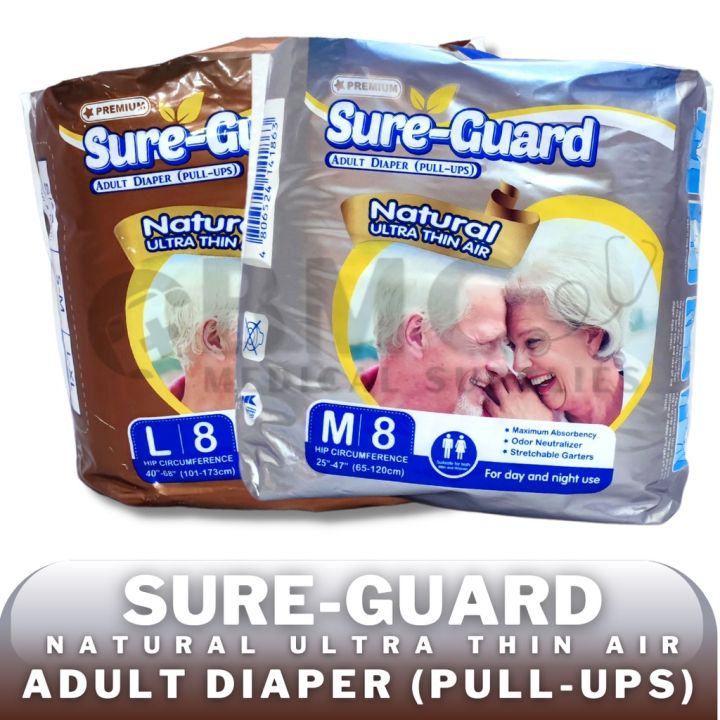 Sureguard Pull-Ups Adult Diapers (Medium, Large) | Lazada PH