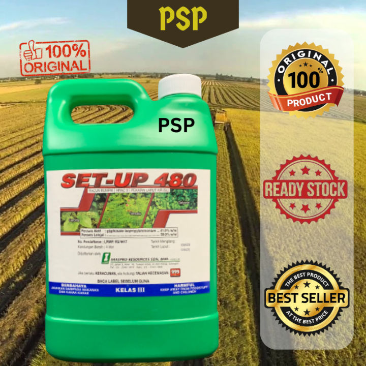 SET-UP 480 4L GLYPHOSATE 41% RACUN RUMPAI /RACUN RUMPUT LALANG/RACUN ...