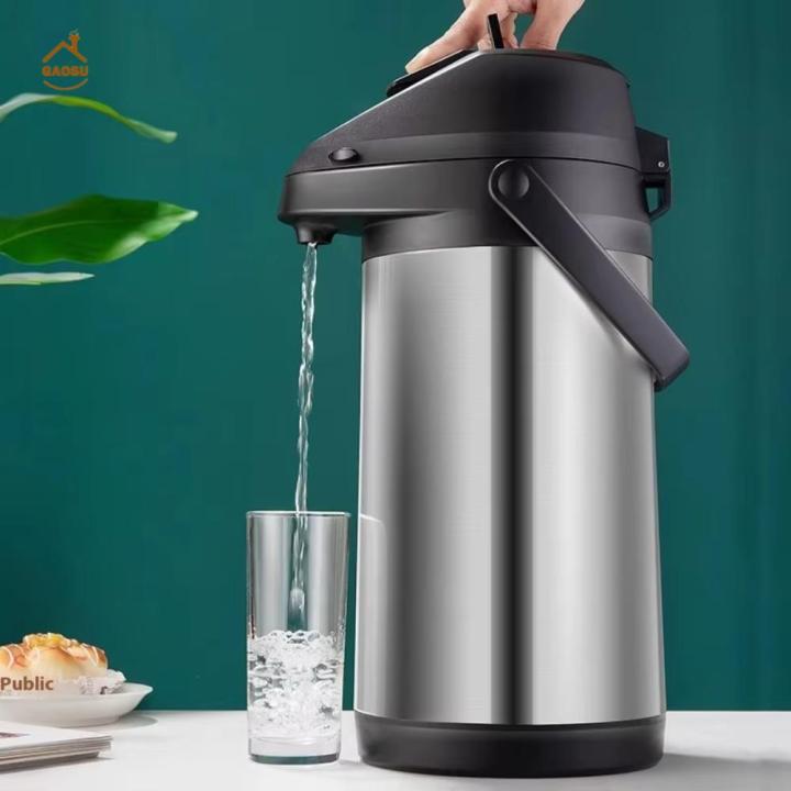 GAOSU Stainless Steel Airpot Coffee Pot Press-type with Pump Thermos ...