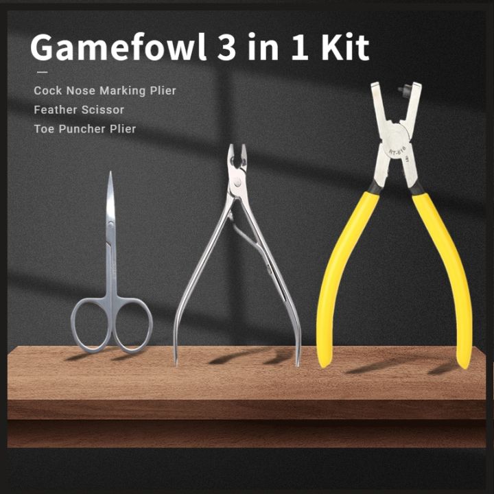 3 in 1 Chicken Kit Nose Marker for Chicks Plier+Chick Toe Punch Pliers ...