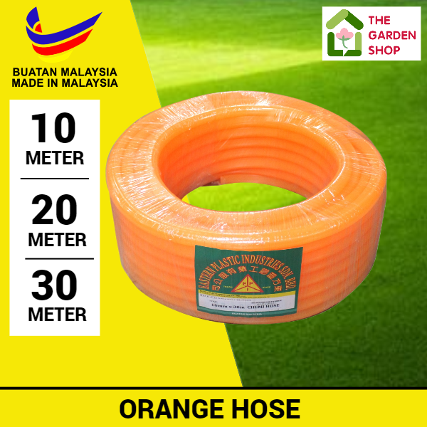 Orange Hose 10M 20M 30M High Quality 16MM(5/8") Garden Orange Chemi ...