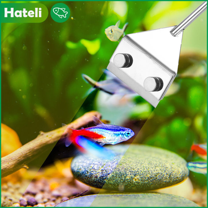 Aquarium Scraper, 25.6" Stainless Steel Scraper Cleaning Razor for ...