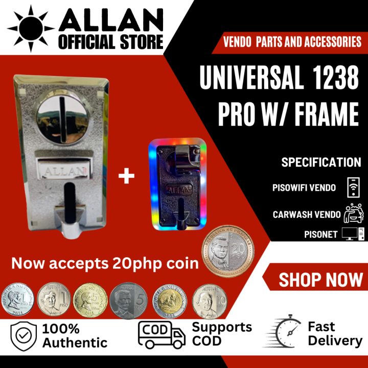 Allan Coin selector 1238 Universal Coinslot/ Multi Coin Selector for ...