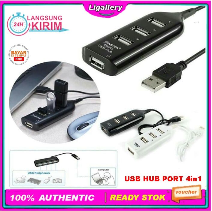 [Multifungsi] 1 Pcs USB Hub Port 4in1 Colokan Usb Komputer 4IN1 ...
