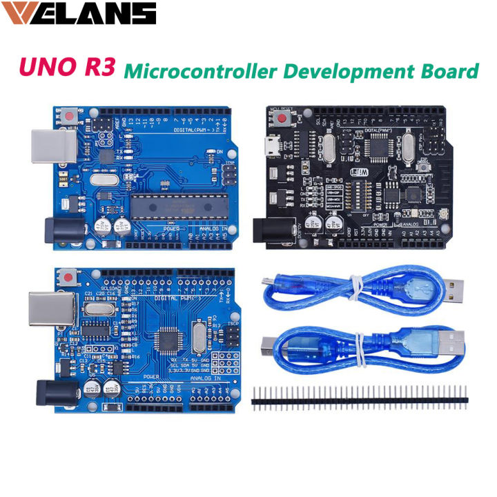 UNO R3ปรับปรุงบอร์ดพัฒนาอย่างเป็นทางการ/UNO + ATMEGA328P ชิป R3 WiFi ...