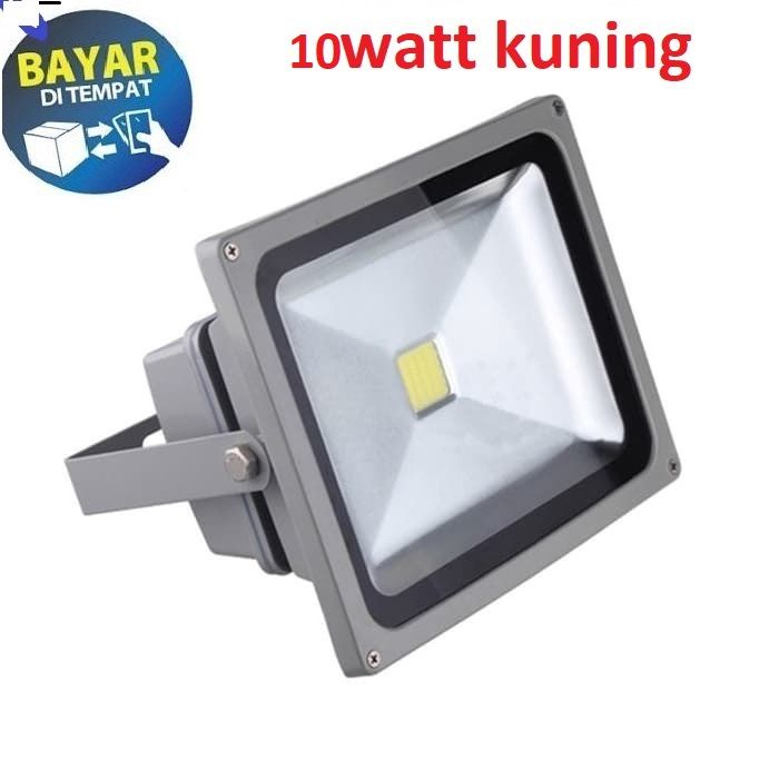 Lampu Sorot LED Lampu Tembak LED / LED Flood Light 10 Watt Warm White-Kuning | Lazada Indonesia